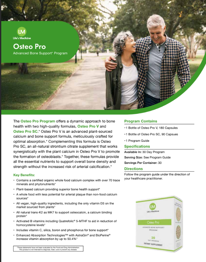 Osteo Pro – Life's Medicine